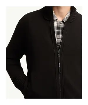 Moncler Cashmere Wool Zip-up Cardigan