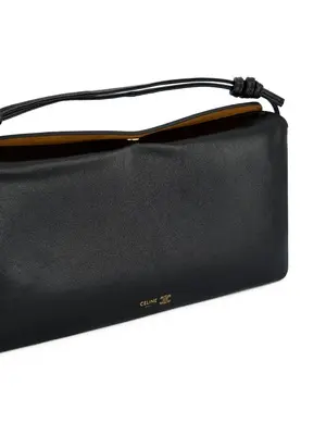 Celine Shoulder Bag With Triomphe Plaque In Leather
