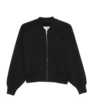 MAISON MARGIELA Logo Embroidered Zip-up Bomber Jacket