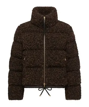 Moncler Trascendance Tweed Short Down Jacket - Black