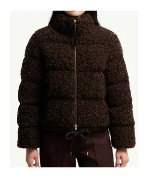 Moncler Trascendance Tweed Short Down Jacket