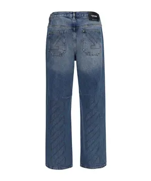 Off-White Half Arrow Straight Leg Jeans