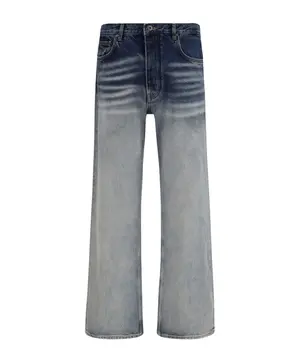 Off-White Half Arrow Straight Leg Jeans - Gray