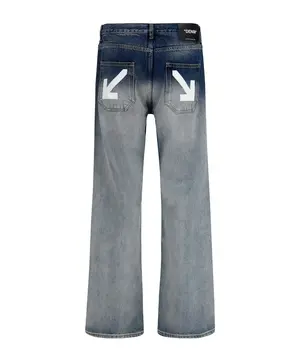Off-White Half Arrow Straight Leg Jeans