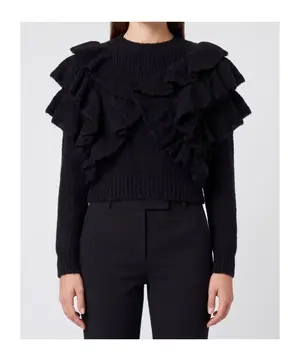 Elisabetta Franchi Knit Ruffled Jumper