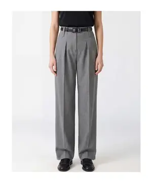 Elisabetta Franchi Belted Pleated Tailored Trousers
