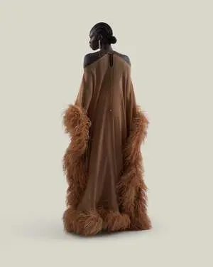 TALLER MARMO Feathered Sza Sza Spirito Kaftan