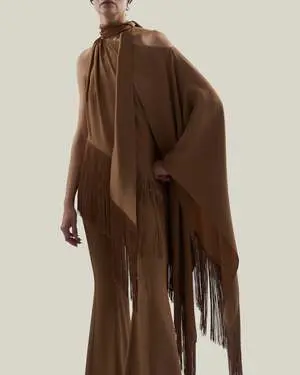 TALLER MARMO Fringed Atlas Blouse