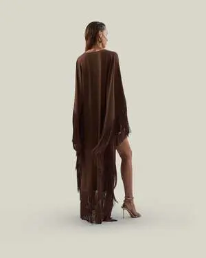 TALLER MARMO Fringed Mini Sierra Kaftan