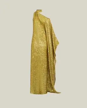TALLER MARMO Atlas Disco Dress - Chartreuse