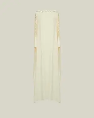 TALLER MARMO Mila Crystal Kaftan - Latte