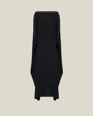 TALLER MARMO Mila Crystal Kaftan - Black
