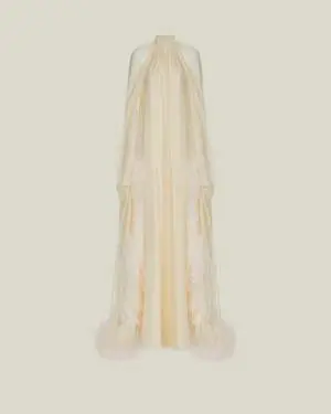 TALLER MARMO Feathered Eterea Gown