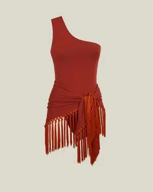 TALLER MARMO Yacare Swimsuit - Rust