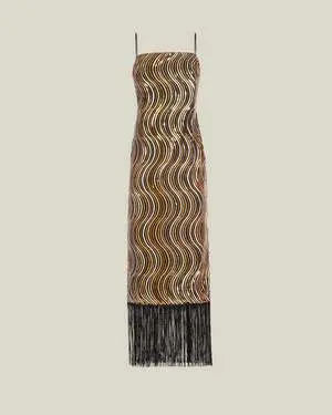 TALLER MARMO Hemingway Disco Dress - Gold