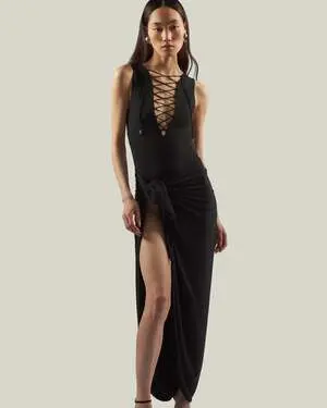 TALLER MARMO Grand Sahara Swimsuit - Black