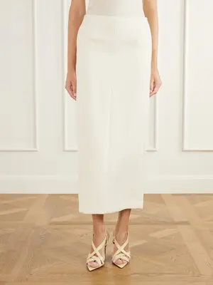 ALMADA Bay Crepe Midi Skirt