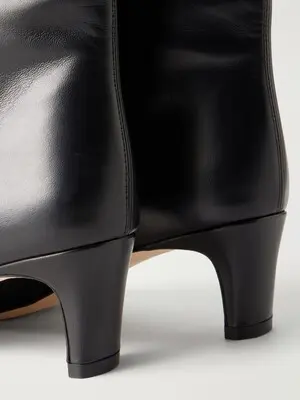 Staud Wally Leather Knee Boots - Black