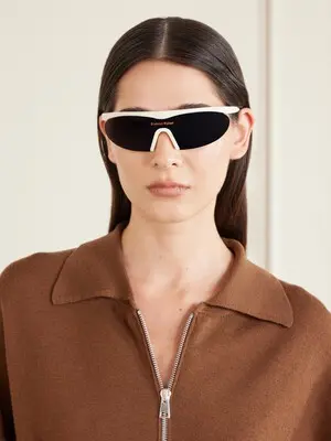 DISTRICT VISION Koharu Semi-rimless D-frame Polycarbonate Sunglasses