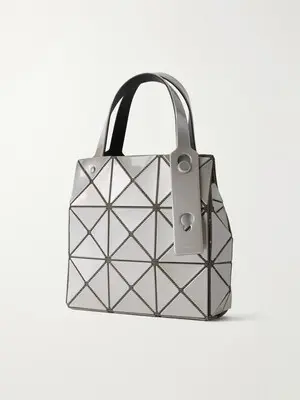Issey Miyake Carat Mini Glossed Top-handle Bag - Gray
