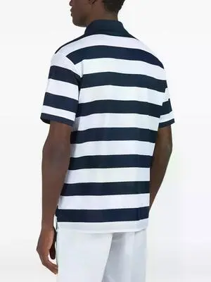 Paul & Shark Striped Cotton Polo Shirt - Blue
