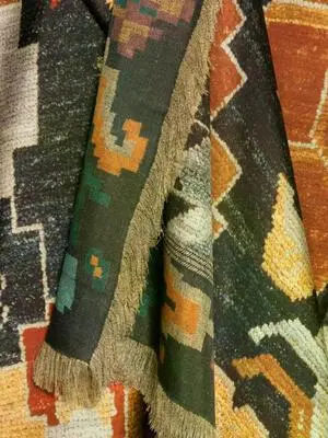 PIERRE-LOUIS MASCIA Printed Frayed Scarf