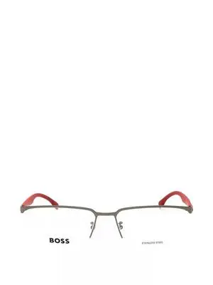 BOSS Rectangle-frame Glasses - Grey