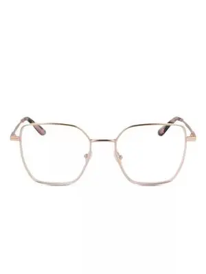 Calvin Klein Square-frame Glasses - Gold