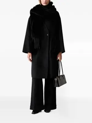 FRACOMINA Faux-fur Trim Double-breasted Coat