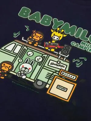 A BATHING APE Baby Milo Graphic-print T-shirt - Blue