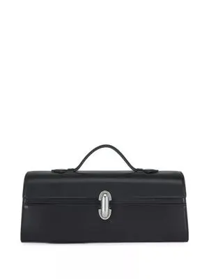 Savette Leather Top-handle Tote Bag - Black