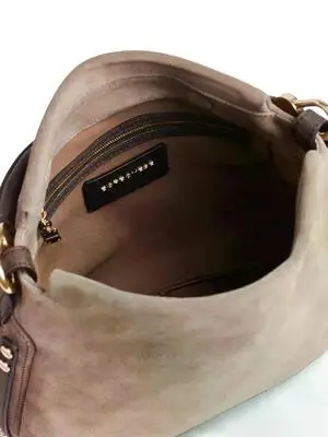 Borbonese Small Bice Suede Shoulder Bag