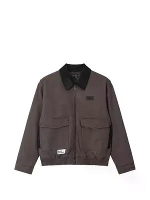 Izzue Logo-patch Zip-up Jacket - Brown