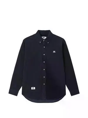 CHOCOOLATE Logo-patch Button-down Shirt - Blue