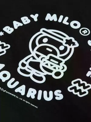 A BATHING APE Baby Milo Graphic-print Hoodie - Black