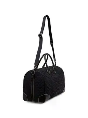 Emporio Armani Monogram-jacquard Holdall Bag