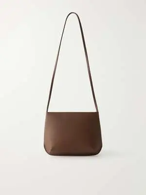 FANE Loge Leather Shoulder Bag - Chocolate