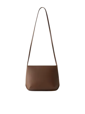 FANE Loge Leather Shoulder Bag - Chocolate