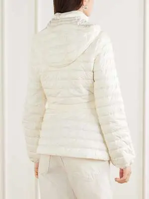 Burberry Belted Quilted Padded Shell Hooded Jacket