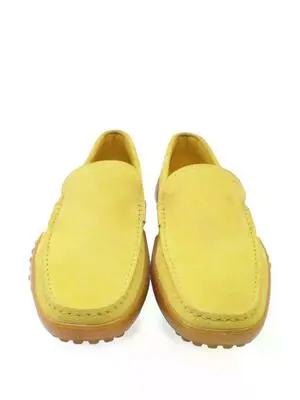TOD'S Rubber Sole Loafers - Yellow