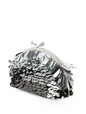 ANYA HINDMARCH Sequin-embellished Tassel Clutch Bag
