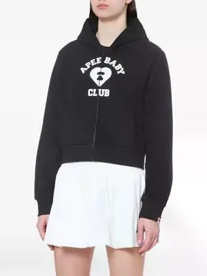 AAPE BY *A BATHING APE Logo-print Zip-up Hoodie