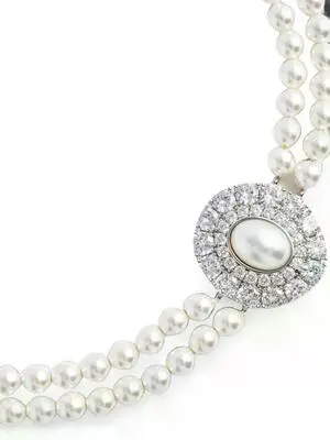 SELF-PORTRAIT Pearl Crystal-embellished Choker