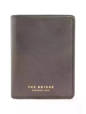 THE BRIDGE Leather Bifold Wallet - Grey