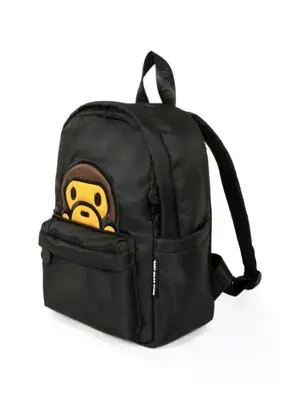 A BATHING APE Baby Milo Appliqué Backpack
