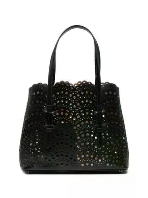 Alaïa Le Mina 25 Laser-cut Tote Bag - Black