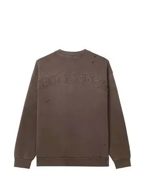 Izzue Distressed Logo-patch Sweatshirt