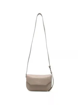 Emporio Armani Mini 1981 Grained Leather Shoulder Bag - Neutrals