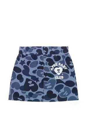 AAPE BY *A BATHING APE Camouflage-print Mini Skirt - Blue