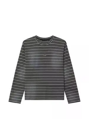 FIVE CM Striped Long-sleeve T-shirt - Black